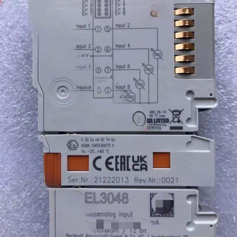 EL3048 EtherCAT Terminal 8-channel Analog Input Curren 020 MA 12 Bit ...