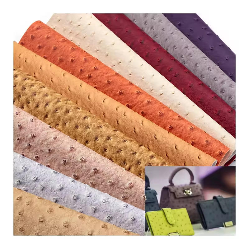 PU Synthetic Leather 1.2mm Thick Microfiber Backing Embossed Pattern ...