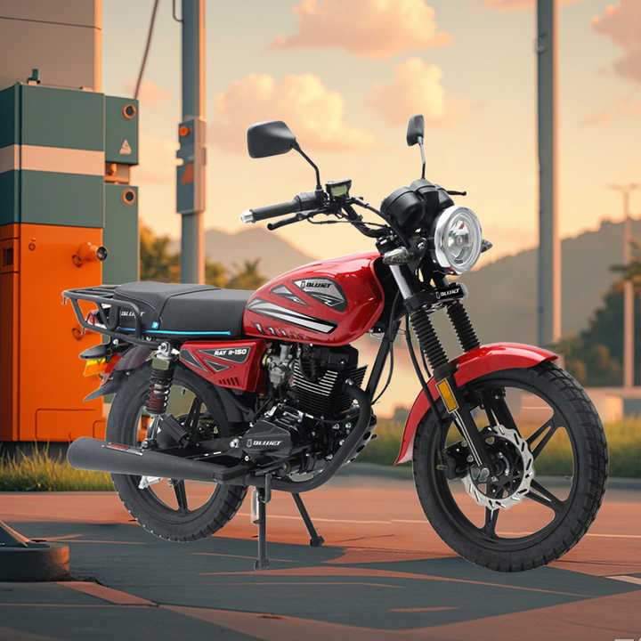 CG150 Vintage AKKAD - 150cc Street Motorcycle with Digital Meter
