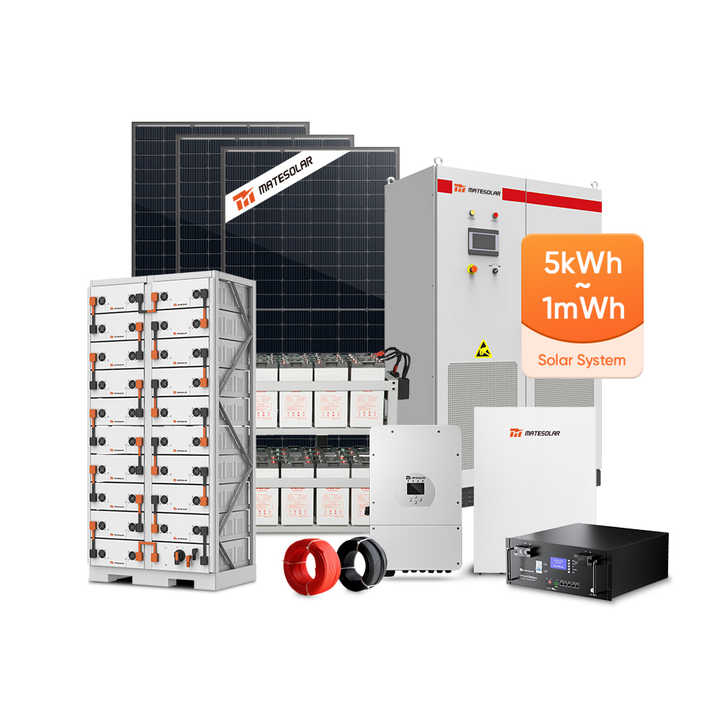 Hybrid Commercial Solar Energy Power System - 8KW to 1MW