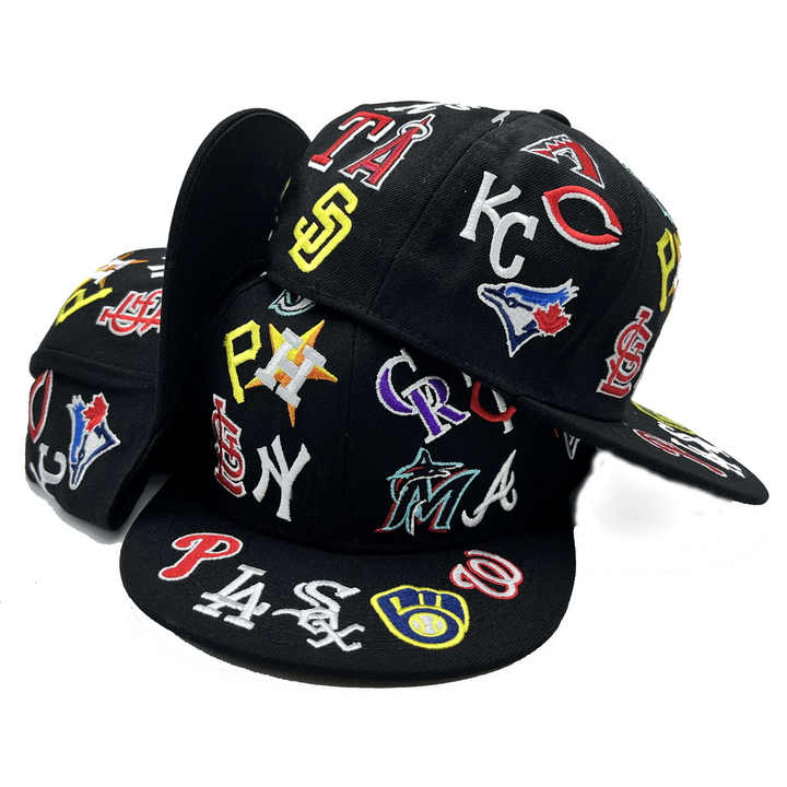 Shop Wholesale Custom Logo Sports Hats - 6 Panel Fitted
