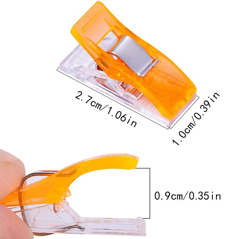 Plastic + Metal Sewing Clips, for Shirts and Crochet Work, 100 Pieces ...