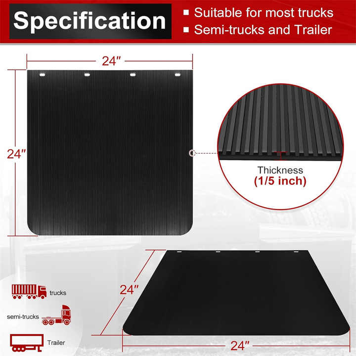 Custom Logo Mud Flaps - High Quality Truck Accessories