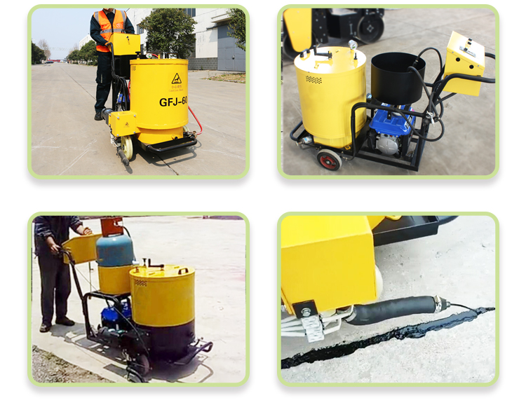 60L 100L Pavement Concrete Asphalt Pavement Crack Sealing Machine And ...