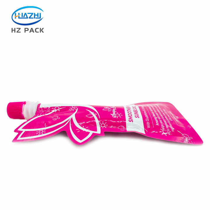 Custom Plastic Fashion Design Special Shape Skin Liquid Packaging Bag ...