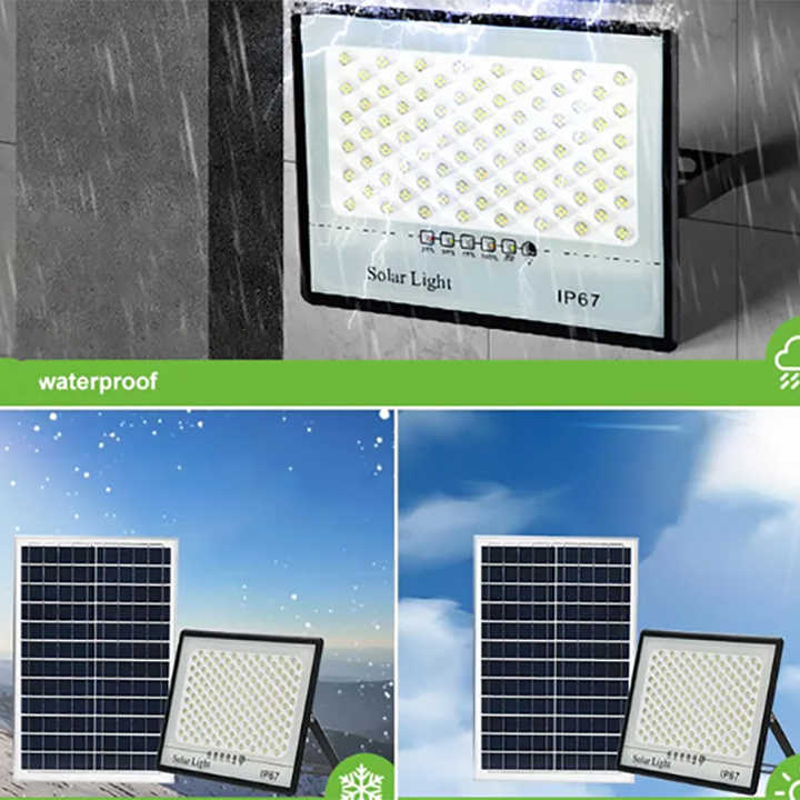 Custom Logo 150W Solar Powered LED Floodlight with Modern Design ...