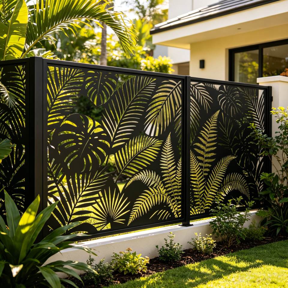 Modular Spliceable Laser Cut Partition Easy Install Outdoor Privacy ...