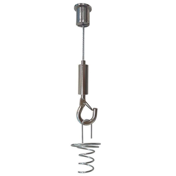 Adjustable Wire Rope Ceiling Attachment Kit with Spring Anchors for ...