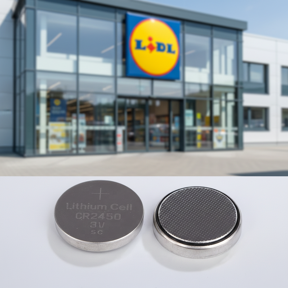 Custom Brand Small CR2450 Lithium Battery 3V Button Cell Primary ...