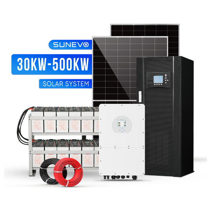 Sunevo Complete Free Shipping 10Kw Hybrid Solar Energy System 100Kw 200Kw 300Kw Off Grid High ...
