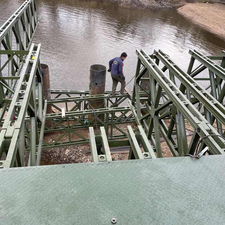 High Strength Bailey Bridge Modular Steel Truss Frame Pedestrian ...