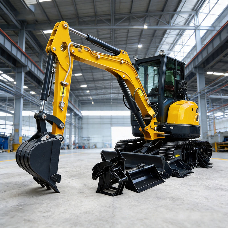 Free Shipping High-Quality Excavator 3.5 Ton EPA Engine Digger Farm ...
