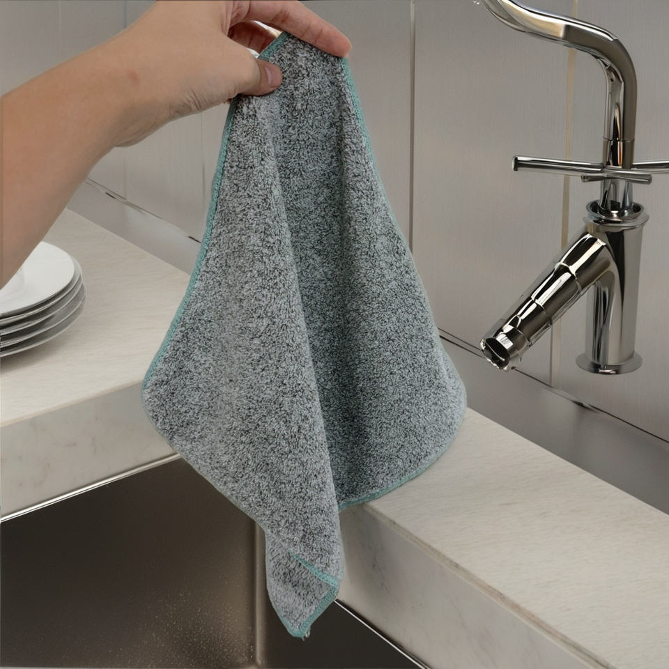 Absorbent Ultra-fine Fiber Kitchen Towel Quick Dry Cleaning Cloth ...