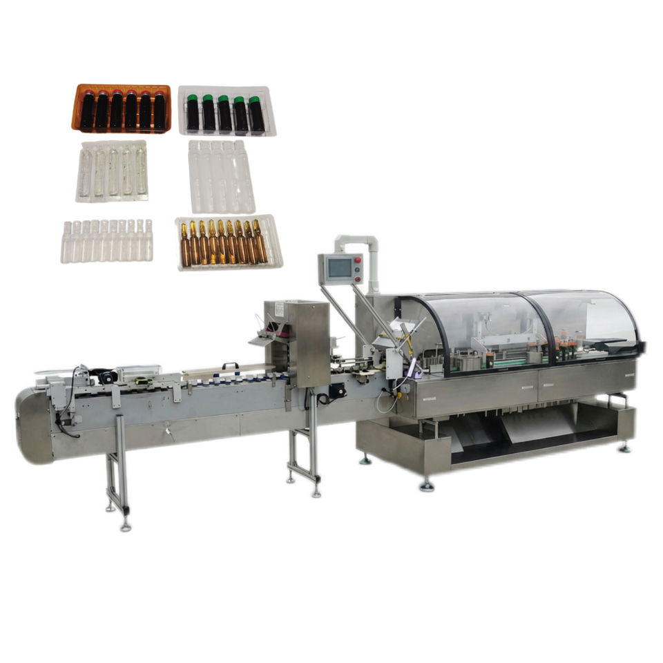BFH-160 GMP Standard PLC Controlled Pump Automatic Ampoule Cartoner for ...