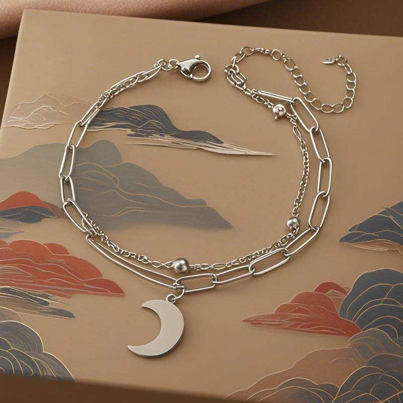 Platinum Plated Personality Alloy Bracelet for Women Trendy Fashion ...