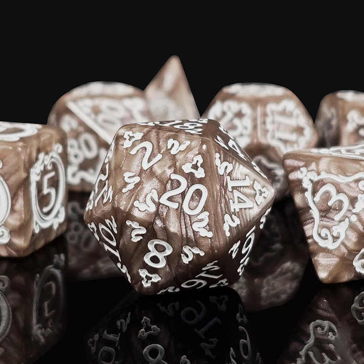 Dragon Dice Customizable Logo Dragon Dice Set Polyhedral Pearl Acrylic ...