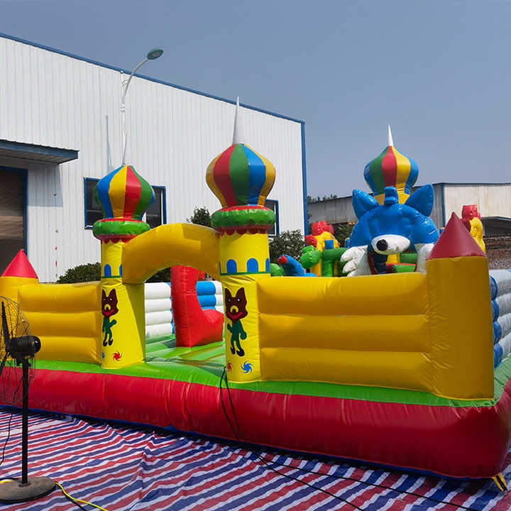 Multi Themed Inflatable Jumping Castles Children's Amusement Park with ...