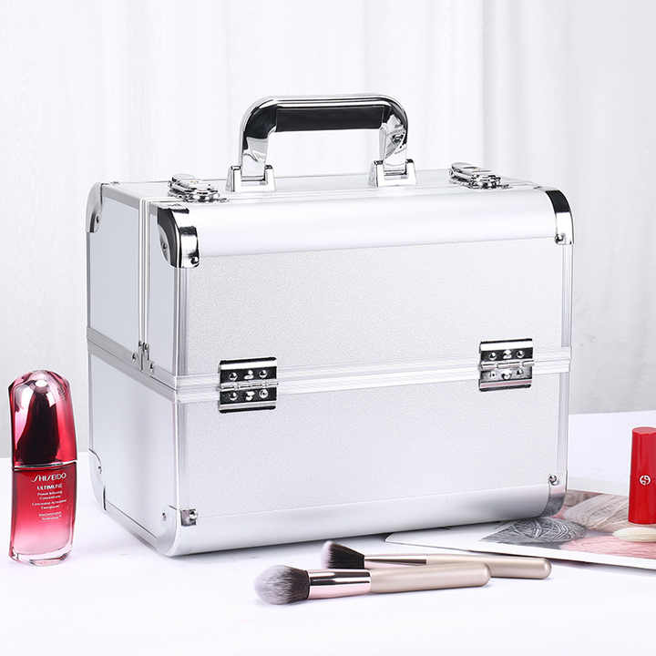 Carry on Luggage Makeup Case - Aluminum Alloy Storage Box