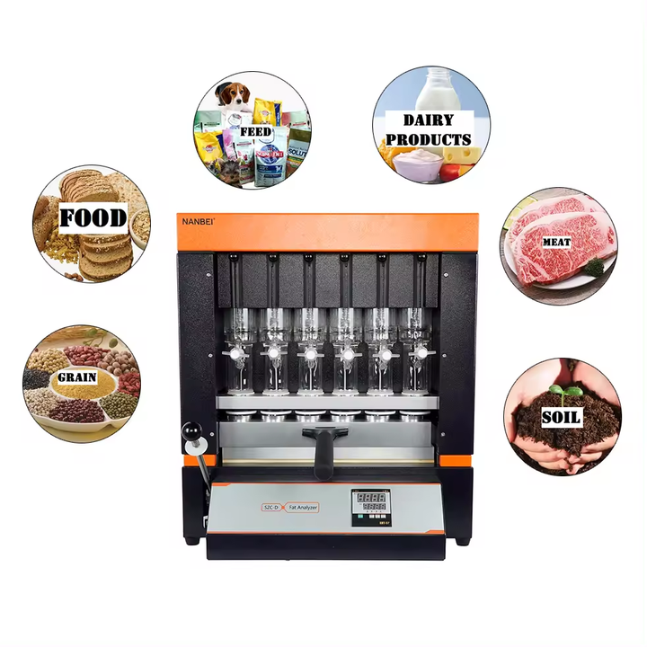 Soxhlet Extraction Principle Semi-automatic Fat Analyzer Meter - Buy ...