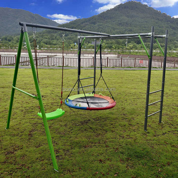 ZOSHINE Steel Metal Monkey Bars Jungle Gym a Frame Safe Stable Swing ...