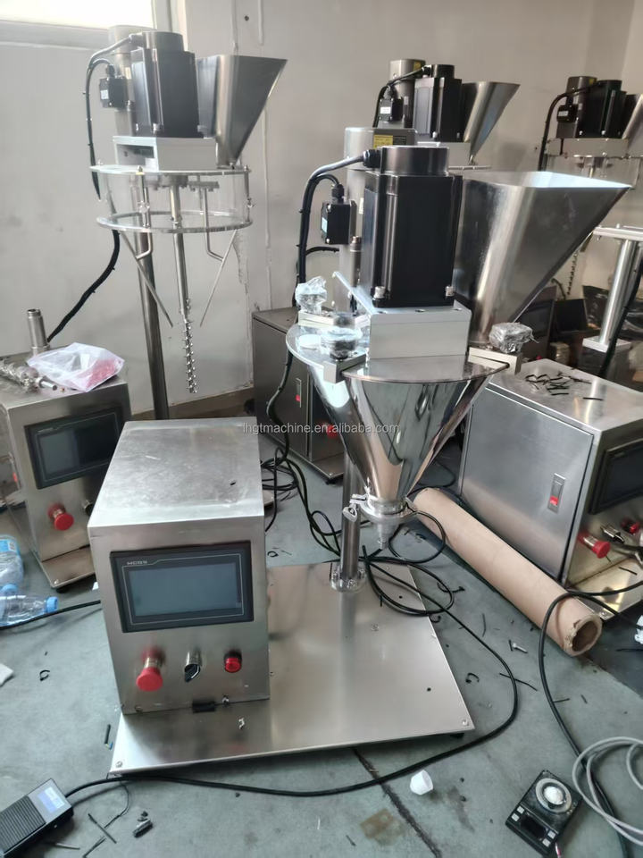 Tabletop Desktop Semi Automatic Auger Filler Screw Conveyor Powder ...