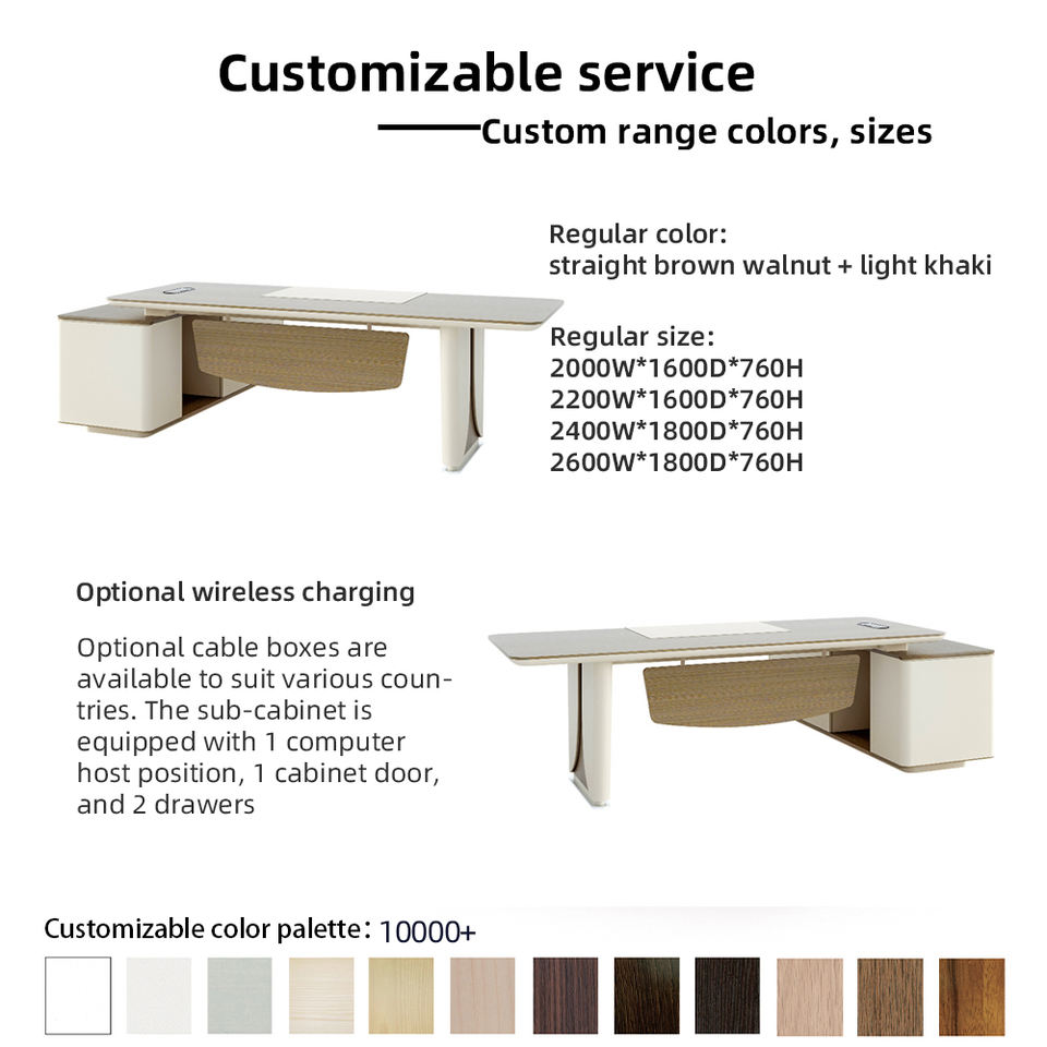 Modern Luxury Boss Desks - Stylish & Functional Office Furniture