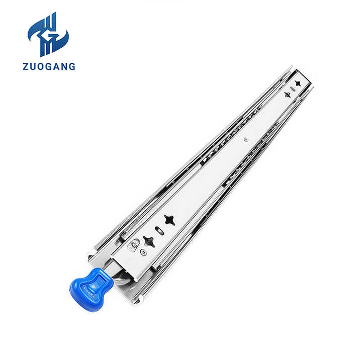 Industrial Heavy Duty Lockable Cold Rolled Steel Slide Rail 53mm Wide ...