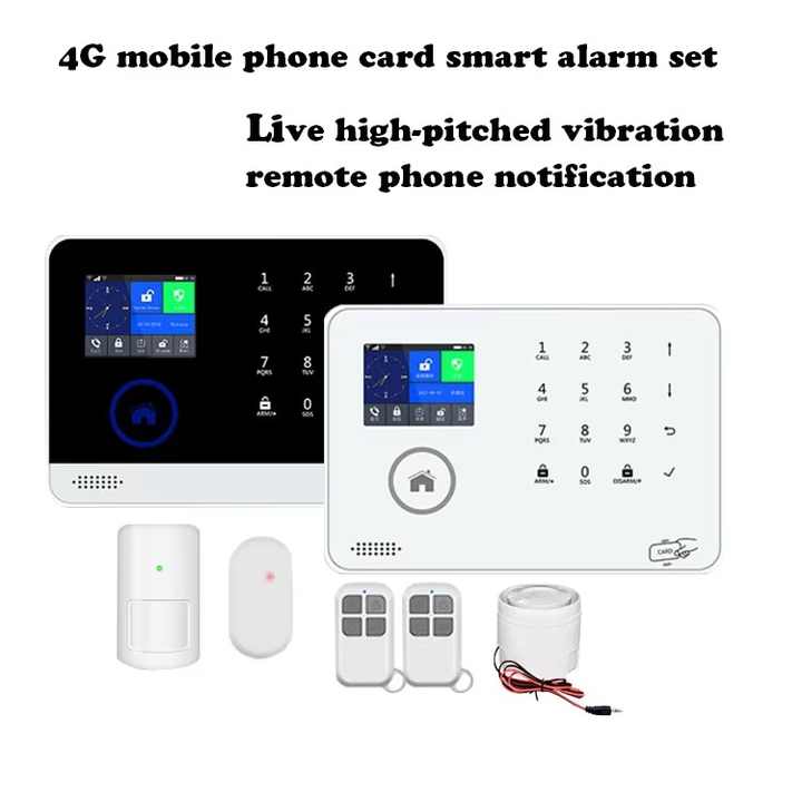 Intelligent Alarm System Kits 4G/WiFi Full-touchscreem Anti-theft Dual ...
