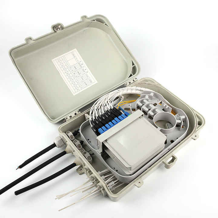 Outdoor Network Fiber Optic Terminal Box 16 24 32 Core FTTH Fiber Optic Termination Distribution ...