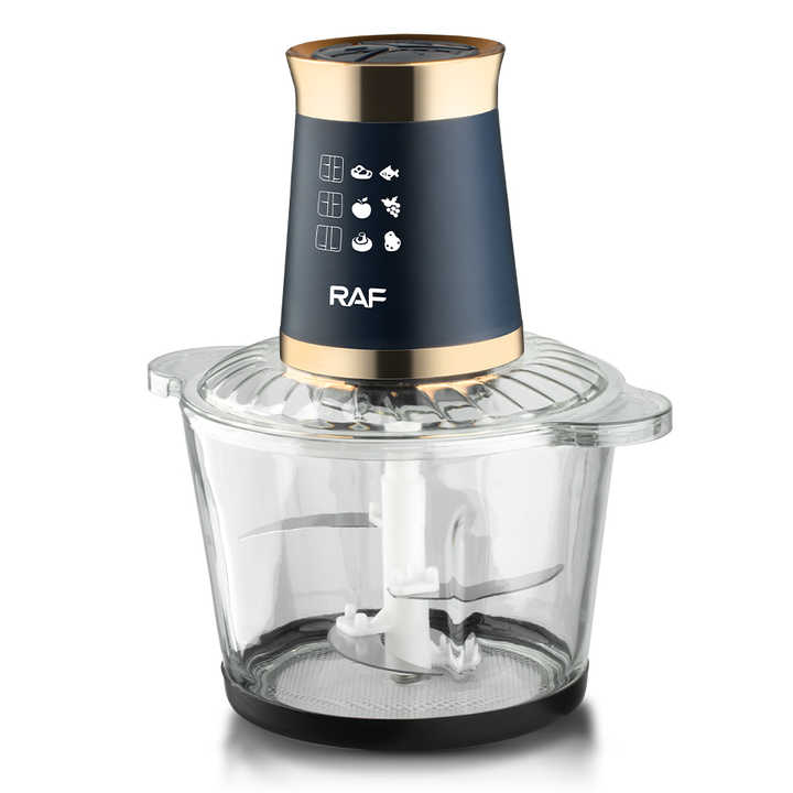 RAF 800W Food Processor Fufu Machine 3.0L Glass Bowl Compact Body with ...