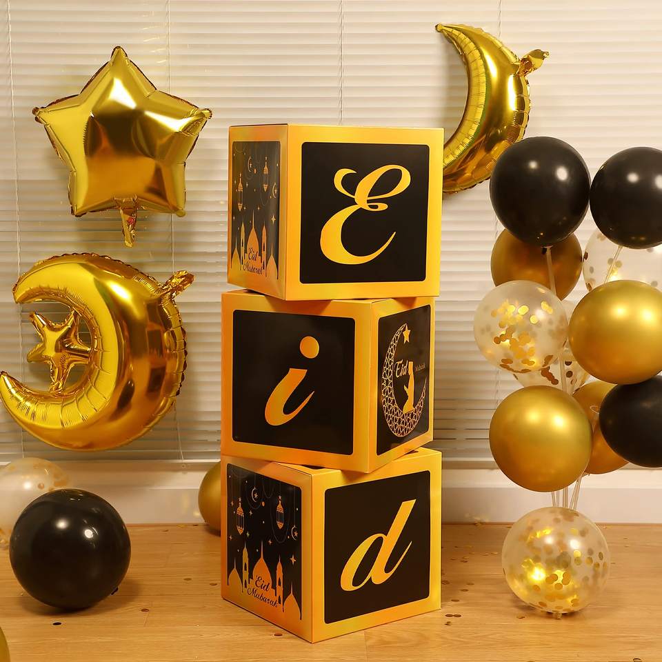 New Arrival Eid Transparent Balloon Boxes Eco-friendly & Biodegradable ...