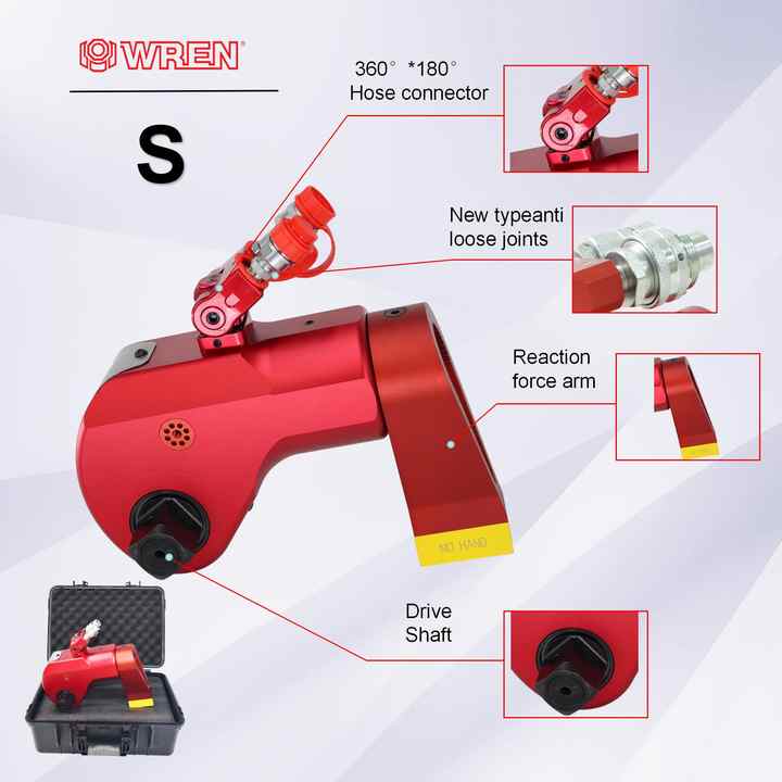 WREN Hydraulic Torque Wrench S45 Heavy-Duty Square Drive Torque Wrench ...