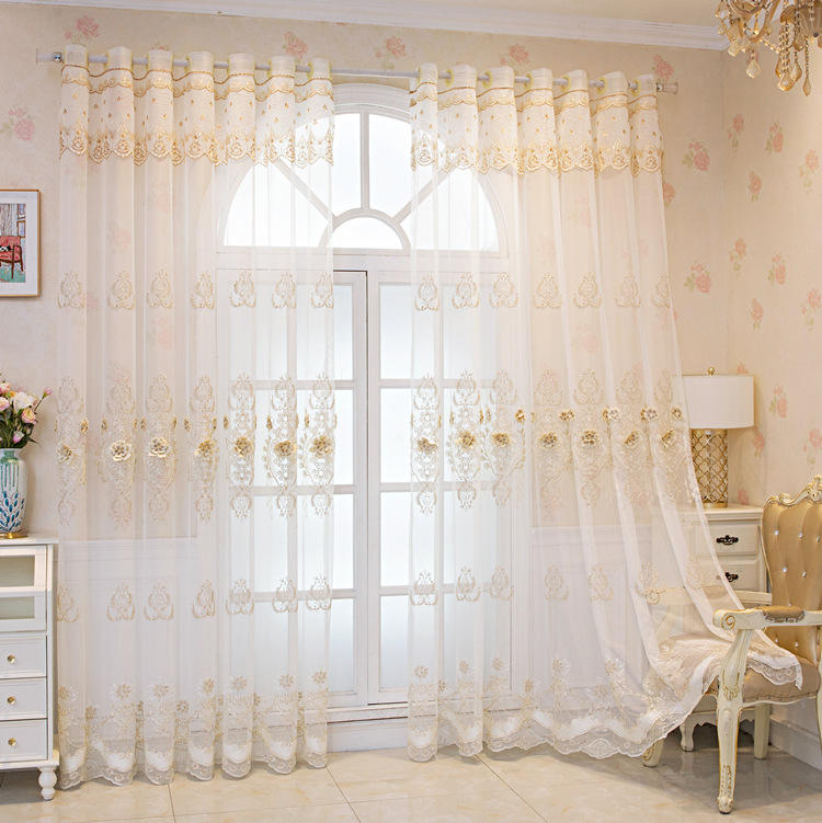 Sunny Textile Chenille Window Curtains European Style Curtains for Home ...