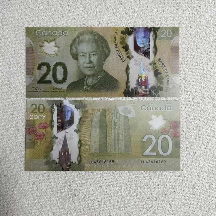High Quality Movie Polymer Canadian Prop Money CAD Bills