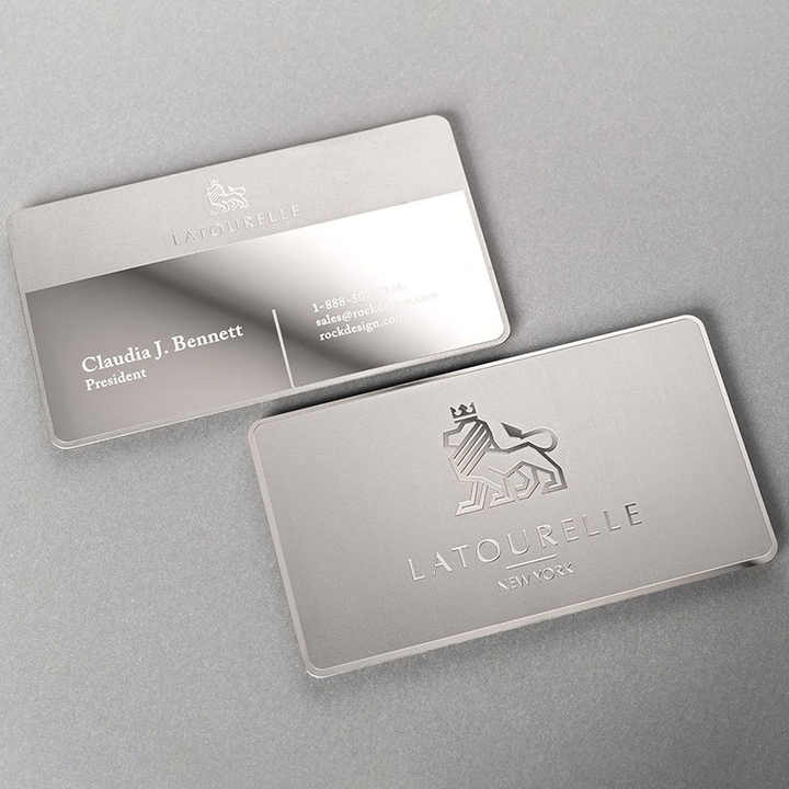 Customized Metal Cards Luxury Credit Card Size Business Card with Laser ...