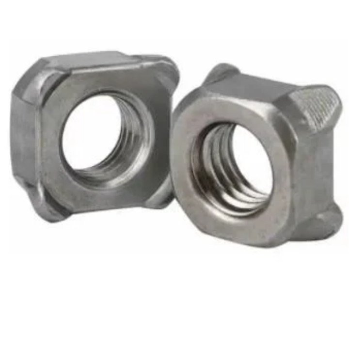 DIN928 M10/M20 Carbon Steel Square Corner plain color Weld Nut Steel ...