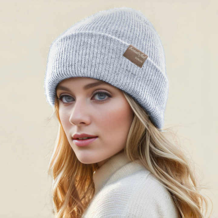 Hot Selling Winter Knit Beanie Hats for Women Thickened Warm Soft Scull ...