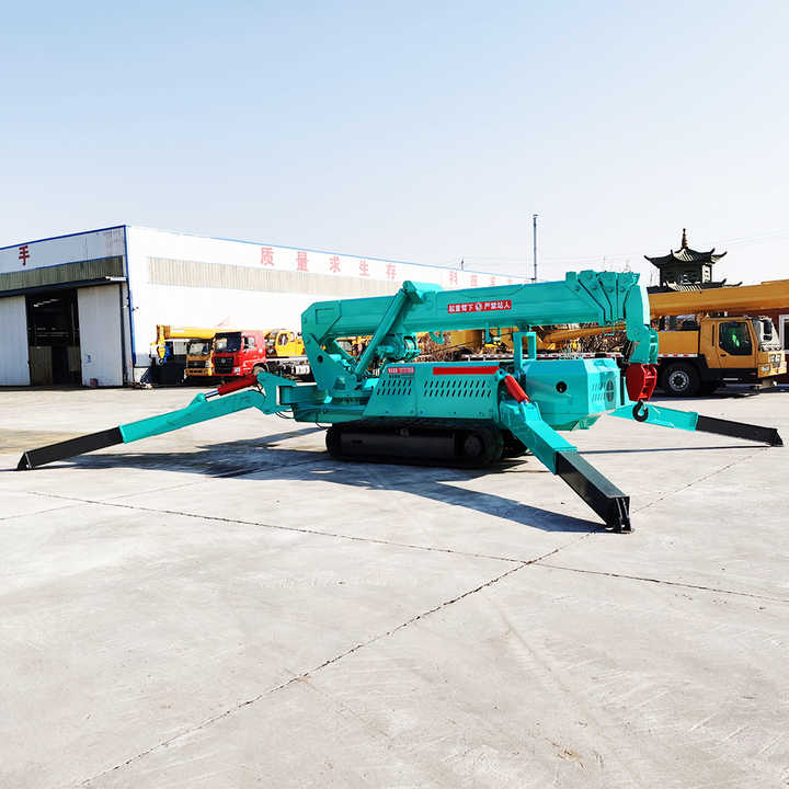 Narrow Space Hydraulic Boom Crane With Cab Lifting Folding Arm Mounted ...