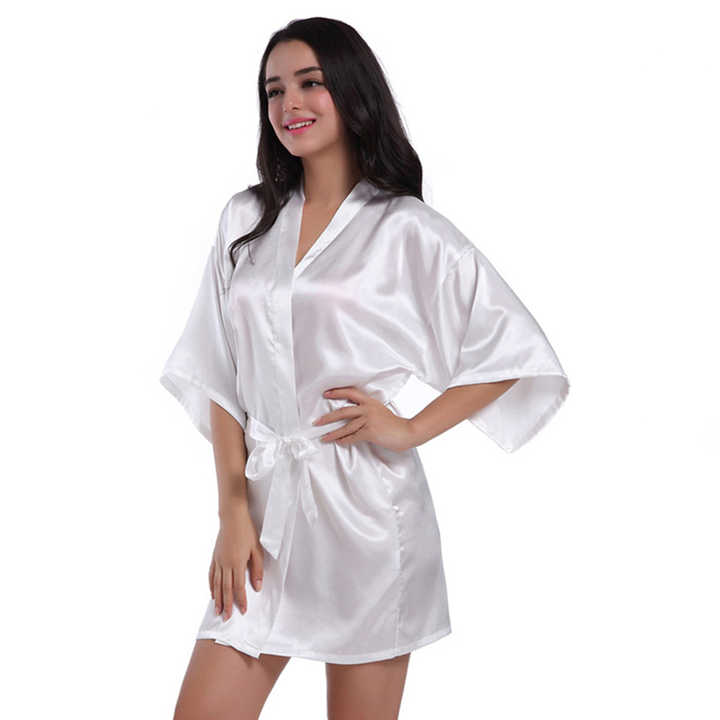 Guaranteed Quality Luxury Silk Robes Women Sleepwear Custom logo ...