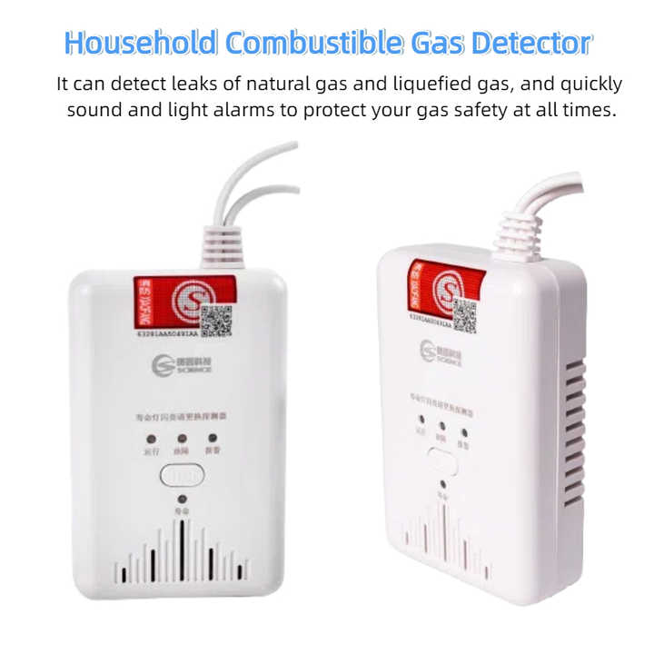 Tuya Wifi Gas Detector Smartlife App Control Combustible Natural Gas ...
