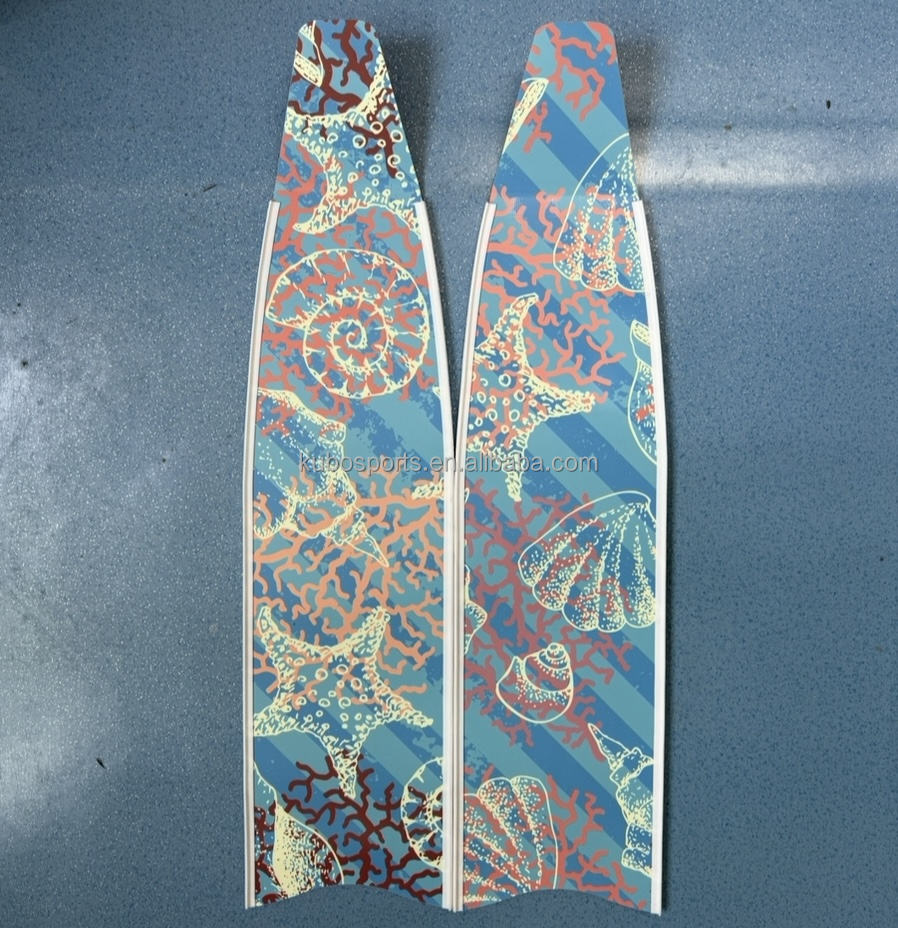 KUBO Autoclave Carbon Fiber Blade Spearfishing Freediving Fins scuba ...