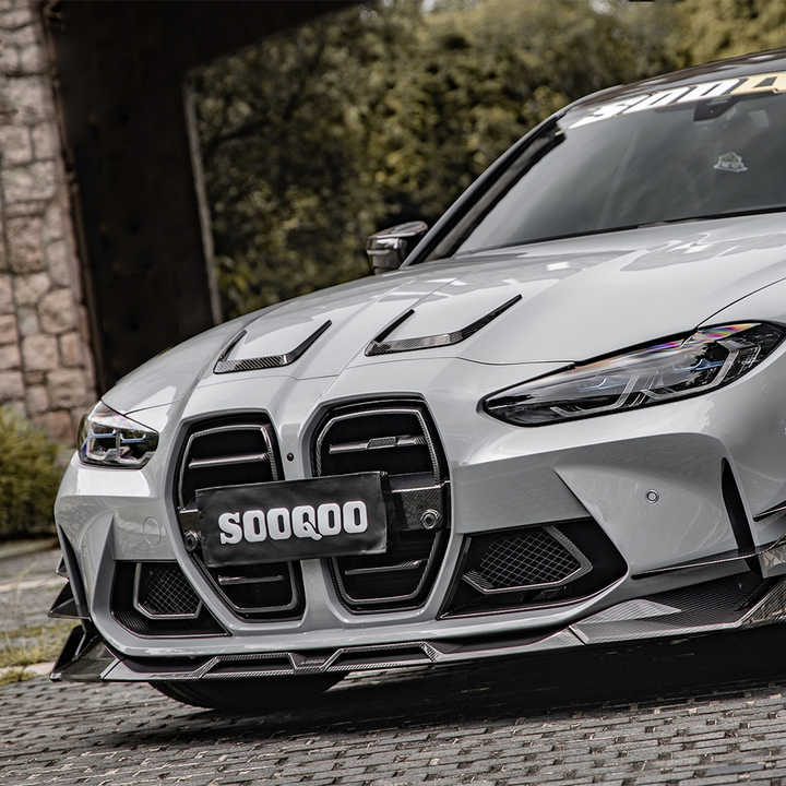 SOOQOO G80 G82 Prepreg Carbon Fiber Front Lip for BMW M3 M4 2021+