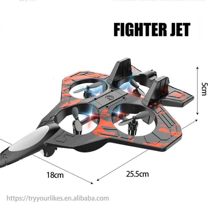 Flying Plane Toy - Flying Jet Toy with LED Lights