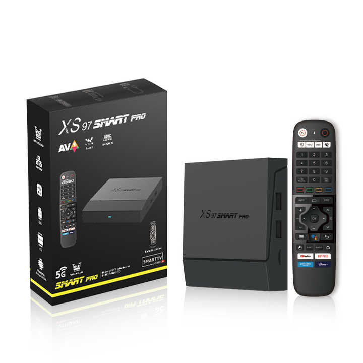 2024 Media Box XS97 Smart Pro - Quad-Core 4K IPTV TV Box