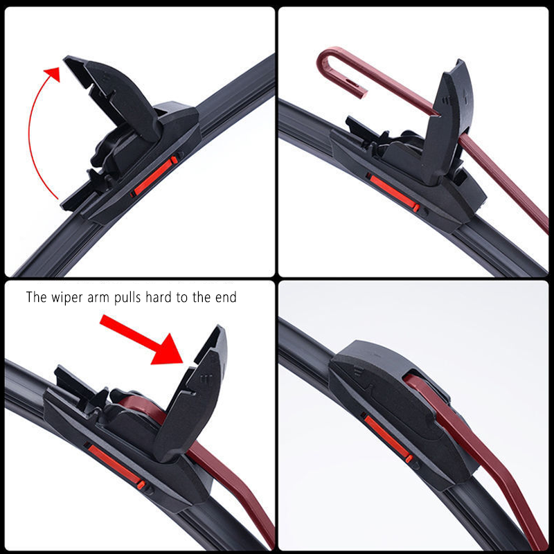 Multifunctional Car Glass Wiper Blade Natural Rubber Boneless Structure ...