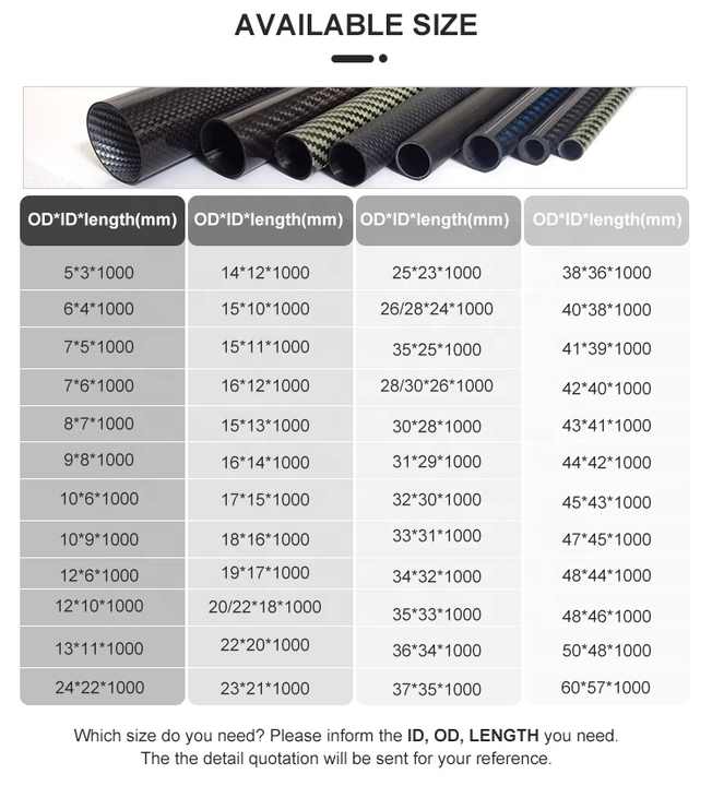 High Quality Carbon Fiber Pole Pipes - Customized Sizes