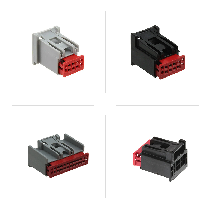1-966701-1 Electronic Connector with Rectangular Housing (Contact Type ...
