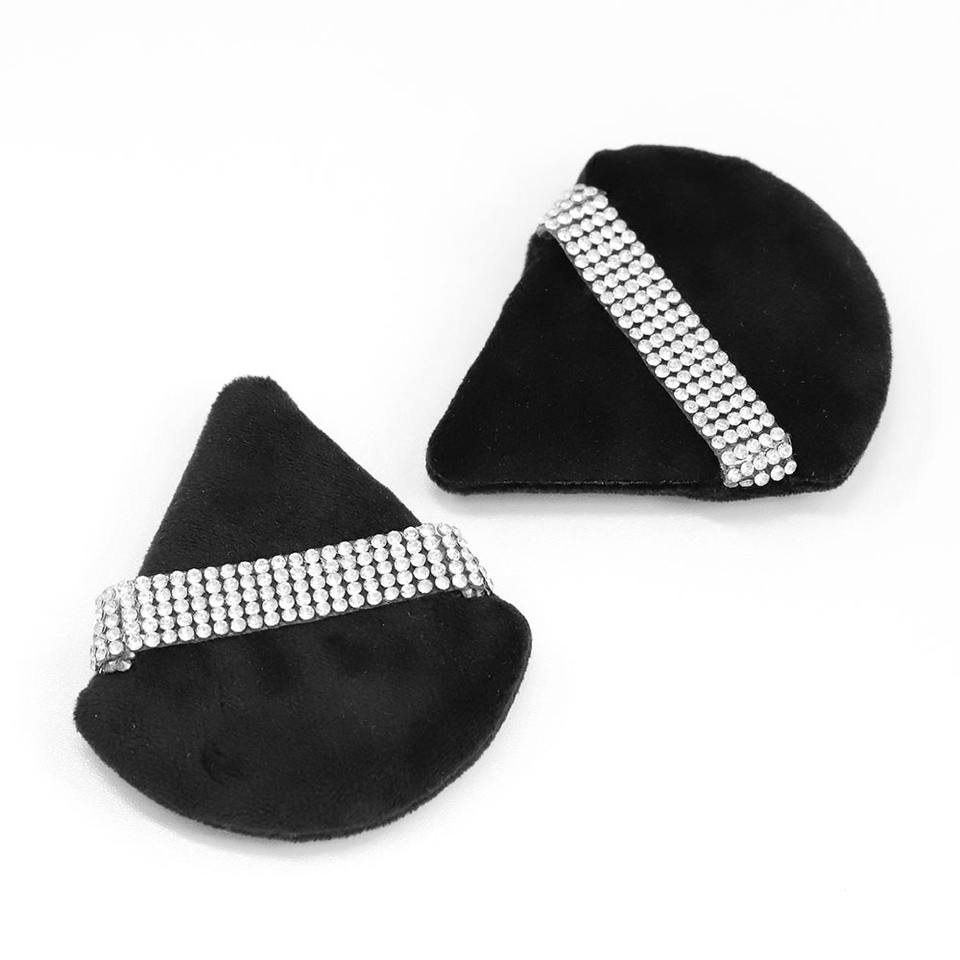 Pinkz 2026 Luxury Design Triangle Rhinestone Diamond Soft Plush Powder ...