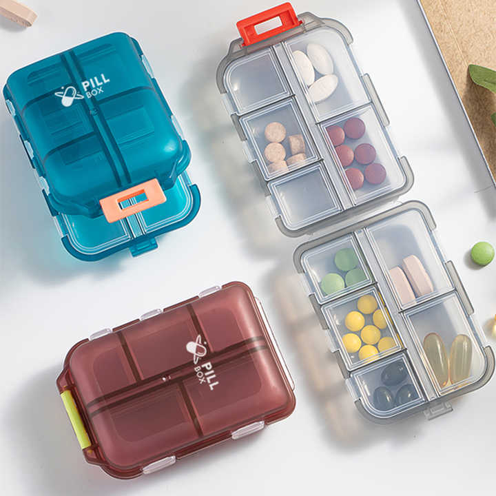Custom Portable Plastic Pill Organizer - Durable & Convenient
