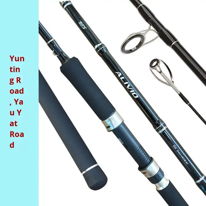 2.1m/2.4m/2.7m/3m Long 2-Piece Casting Lure Rod Straight Grip Jointed ...